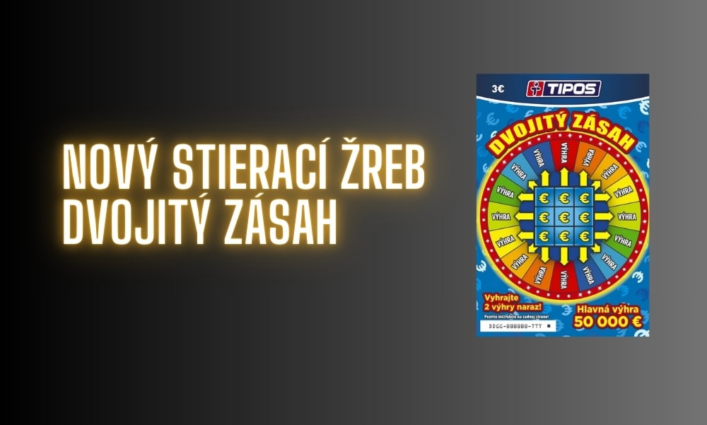 Nový stierací žreb Dvojitý zásah od Tiposu | 🍀 Vyhraj.sk