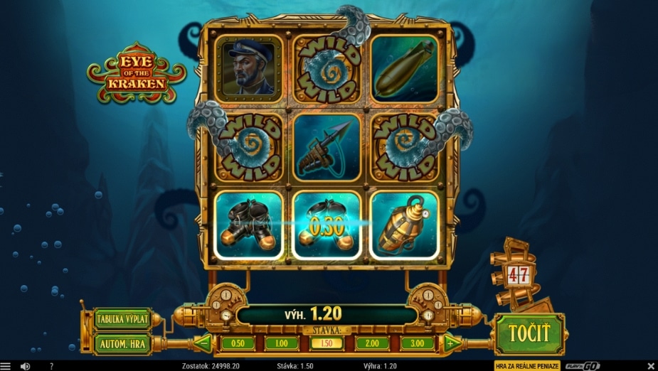 Automat Eye of the Kraken online zadarmo (Klikni a hraj) | 🍀 Vyhraj.sk