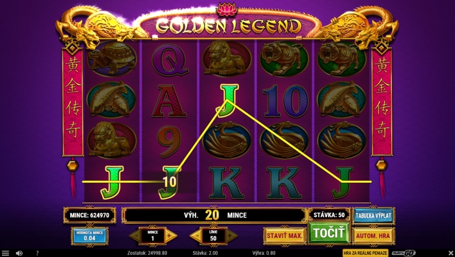 Automat Golden Legend online zadarmo (Klikni a hraj) | 🍀 Vyhraj.sk